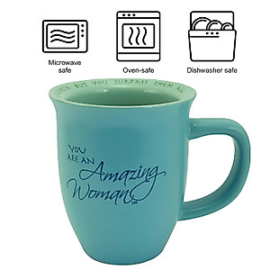 Abbey Gift Blue (Abbey & CA Gift) Amazing Woman Ceramic Mug & Coaster Set (57829)