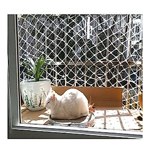 MAGFYLY Banister Guard net Child Safety net, Stair Railing Fall Prevention net, Cargo Isolation net, Interior Decoration net, Container Safety Fence, 23m (Size : 11m(33ft))