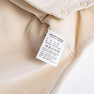 SWEETDEW Unisex Infant Baby Girls Boys Organic Cotton Vest, Sleeveless Coat,Lightweight Hanbok Vest, Contemporary Korean Style (Off White)