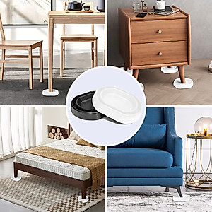 Bed Bug Interceptors | Bed Bug Interceptor Traps | Insect Trap, Monitor, and Detector for Bed Legs (White - 12 pcs)