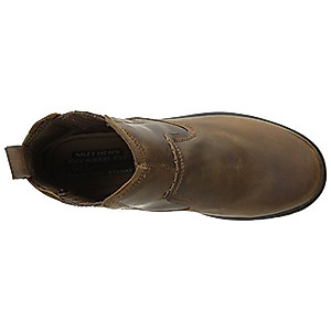 Skechers Men's Relaxed Fit Segment - Dorton Boot,Dark Brown,10.5 M US