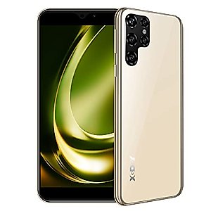 Xgody X60 4G Unlocked Phones, 6'’ QHD Waterdrop Screen Dual Sim Unlocked Cell Phones, Quad-core 2GB+16GB Smartphones, 3000mAh Battery, Face Unlock, AI Camera 5MP+5MP Cheap Android Phone (Gold)
