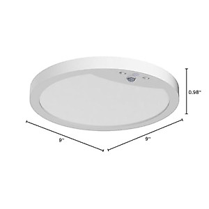 Hard-Wired Motion Sensor Ceiling Lights, 9in 20W Flush Mount Motion LED Ceiling Lights, 3000K 4000K 6000K Indoor Ceiling Light for Closet Doorway Stairway Hallway, 2 Packs, Not Battery Operated