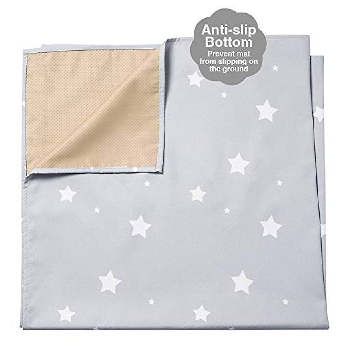 Splat Mat for Under High Chair/Arts/Crafts by CLCROBD, 51" Baby Anti-Slip Food Splash and Spill Mat for Eating Mess, Waterproof Floor Protector and Table Cloth