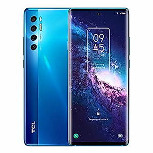 TCL 20 Pro 5G Unlocked Android Smartphone, 6GB+256GB, 4500mAh, Marine Blue & TCL MOVEAUDIO S600 True Wireless Earbuds, 32Hrs Playtime, Water Resistance,Grey