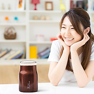 Time Savour 16oz Overnight Oats Containers with Lids for Overnight Oats, Smoothie, Yogurt, Pasta & Soup, Thermos Food Jar for Kids & Adults (Brown)