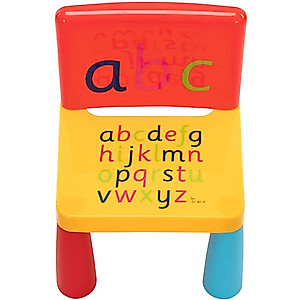 Plastic Children Desk Table and Chair, One Table and One Chair, Reduced Version Mushroom Leg, (16 x 14 x 12) inches