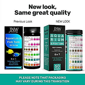 Aquarium Test Strips - 9-in-1 Aquarium Test Kit with eBook - Aquarium Water Test Kit with Quick and Accurate Fish Tank Test Strips - 100 Test Strips by JNW Direct