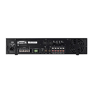 Monoprice Commercial Audio 120 Watt Mixer Amplifier - 5chz 100 Volt/70 Volt with Microphone Priority