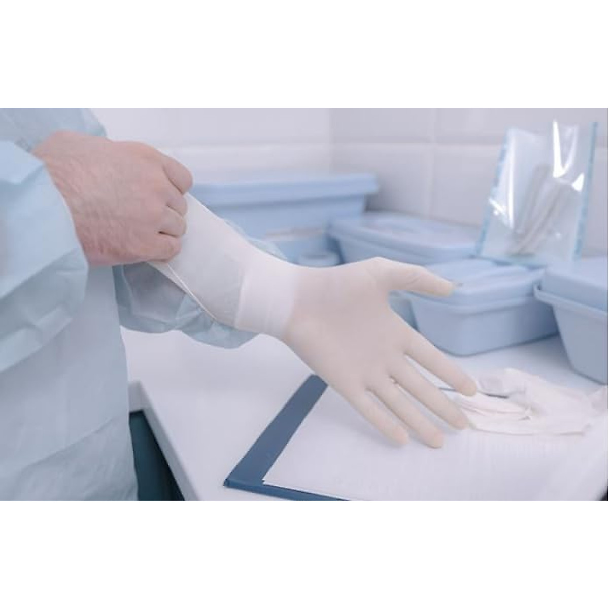 100 Disposable Latex Gloves, Powder Free Size X-large