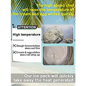 Resuable Ice Bag Ice Pack Used For Kitchen Stand Mixer Electric Stand Mixer Baking Mixer Between 4 And 7 Qt To Cool Down Food, Loose And Tight Can Be Adjusted According To The Size Of Mixer