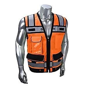 Radians SV65-2ZOM-M Industrial Safety Vest, Orange, Medium, Large