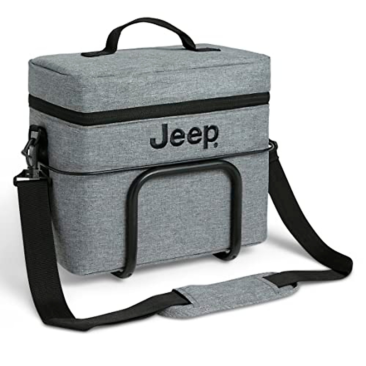 Jeep Wrangler Cooler Bag and Frame by Delta Children (Works with Jeep Wrangler Stroller Wagon #60001) - Holds 16 Cans or 15 Pounds, Grey