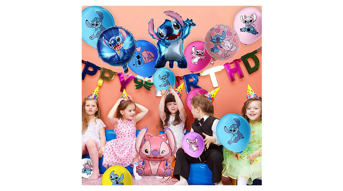 Stitch Balloons for Birthday Parties – 39pcs Decoration Set