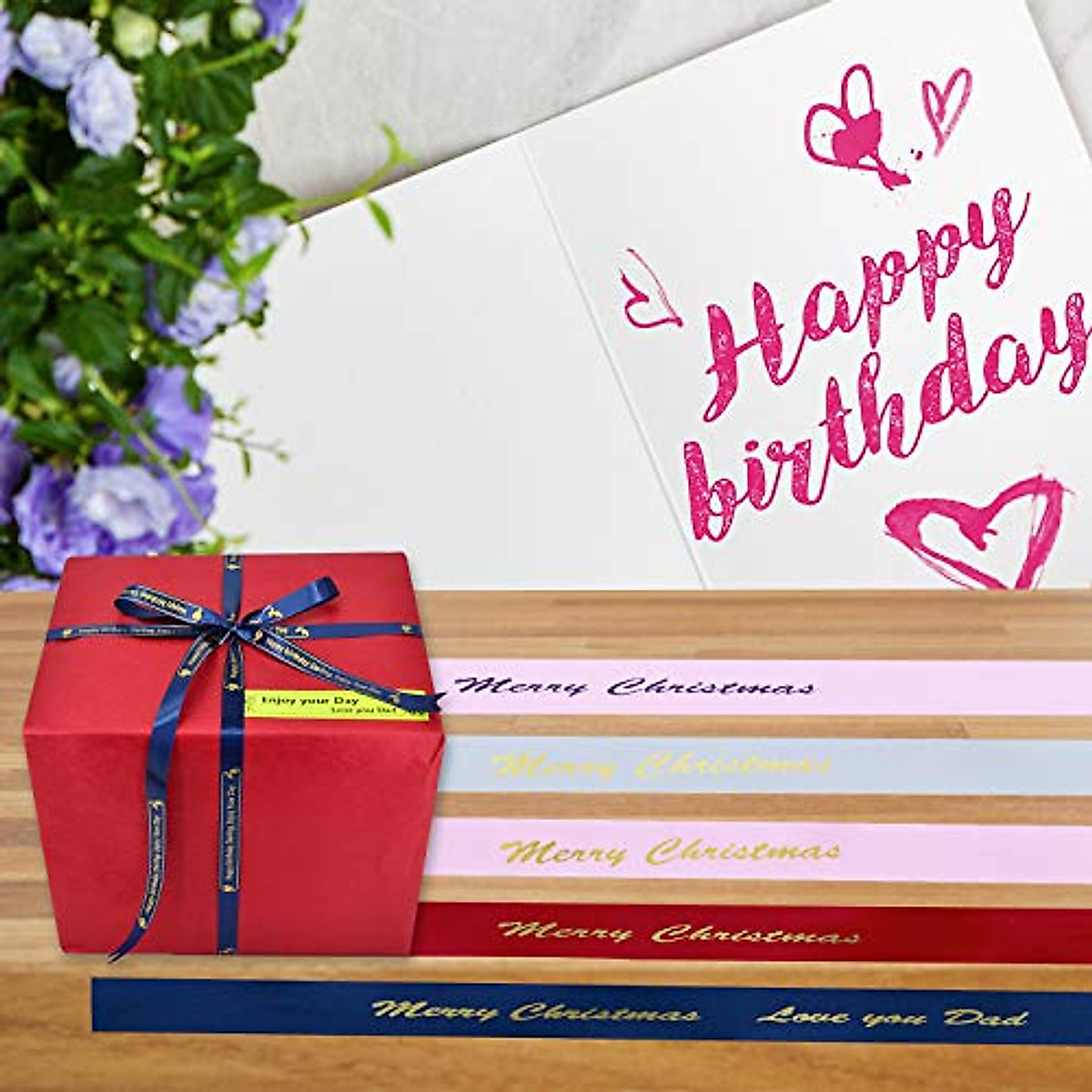 NineLeaf Compatible for Brother P-Touch TZeRN34 TZe-RN34 TZ-RN34 TZRN34 Gold on Navy Blue 12mm 1/2'' 0.47'' Embellish Satin Ribbon Fabric Tapes Work with PT-D600 PT-P710BT 1500 1600 Label Maker