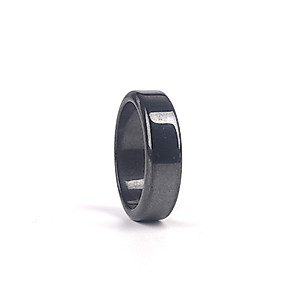 3Pcs Black Hematite Stone Ring Absorb Negative Energy Anxiety Balance Chakra Ring for Women Men Lover Friend Friendship Unisex Jewelry Gift-E 10