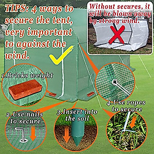 Strong Camel Portable Greenhouse Large Walk in Green Garden Hot House Outdoor Plant Tunnel Tent (12' X 7' X 7' (2))