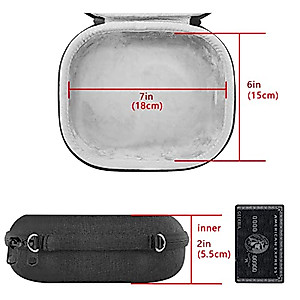 Geekria Shield Headphones Case Compatible with Bose QuietComfort 45 II, QC 35 II Gaming Headset, QC 25, QCSE Case, Replacement Hard Shell Travel Carrying Bag with Cable Storage (Dark Grey)