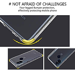 Flowhale for Oneplus Nord N10 5g Case with Screen Protector, Nord N10 5g Case +Screen Protector+Kickstand+5 PCS Stickers DIY Oneplus Nord N10 5g Clear Case (Oneplus Nord N10 5g Case, Clear)
