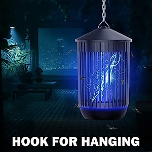 Electric Bug Zapper Outdoor, 4200V Electric Mosquito Zapper, 20w High Powered Pest Control Waterproof for Home, Backyard, Garden and Camping