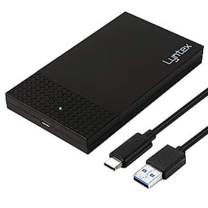 Lyntex Black 250GB 320GB 500GB 750GB 1TB 2TB External Portable Hard Drive USB 3.1 Super Fast Transfer Speed for use with Windows PC, Apple Mac, Smart tv, Xbox ONE & PS4 (500GB)