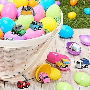 Fajiabao 18 Pcs Toddler Toys Cars for 1-3-5 Mini Pull Back Cars & Trucks Toddler Party Favors Pinata Easter Egg Fillers Goodie Bags Stuffers for Kids Bulk Prizes for 2 3 4 5 6 Boys Girls