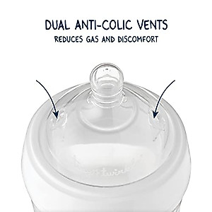 Tiny Twinkle Silicone Baby Bottle Nipples - Bisphenol A-Free, Phthalate-Free Baby Bottle-Feeding Supplies, Soft, Easy to Latch Nipples for Baby Bottles, 2 Pack, Medium Flow (3-6 Months)