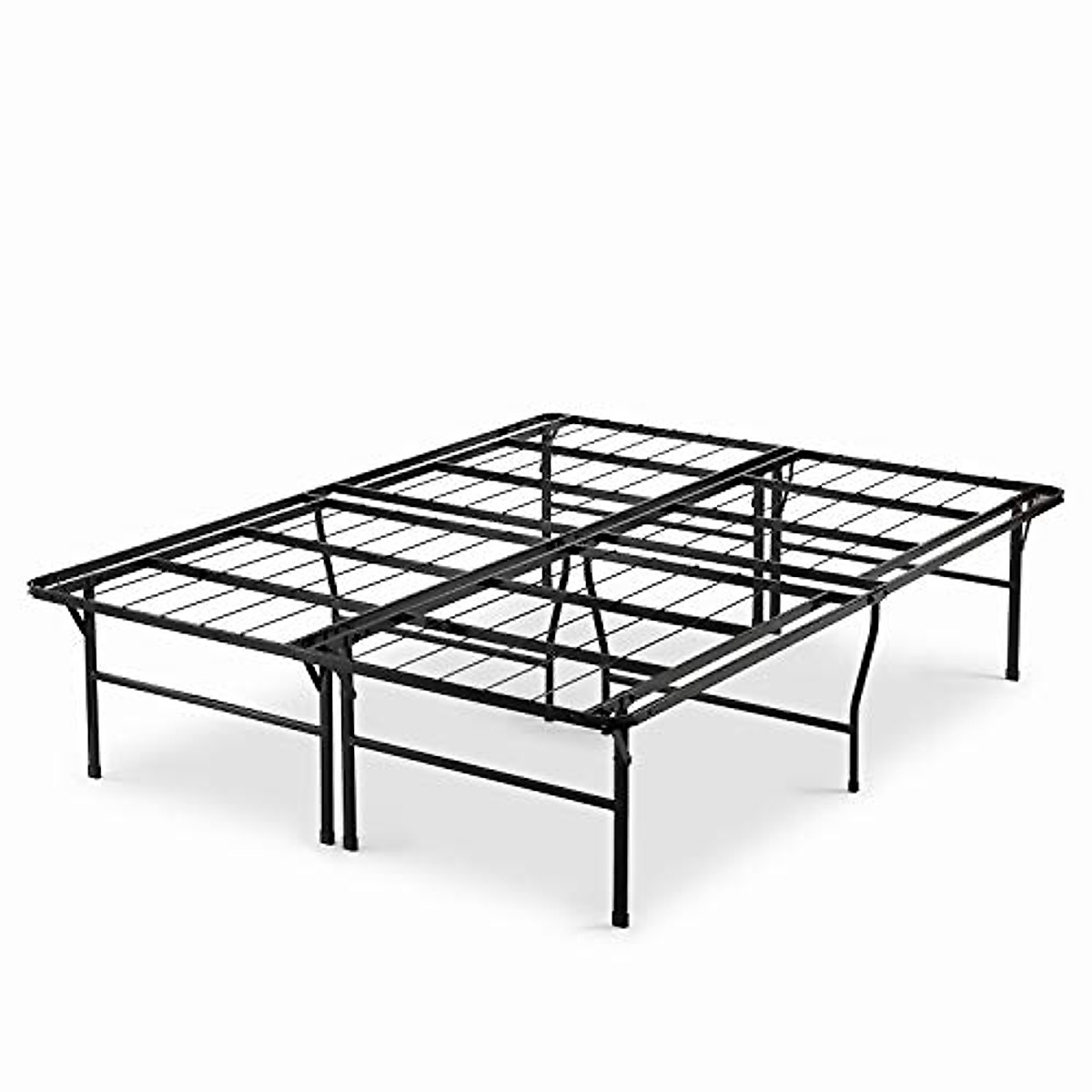 Zinus Casey 18-Inch SmartBase Mattress Foundation | 4"; High Extra for Under Bed Storage | No Box Spring Required | Full & Headboard Bracket, Set of 2 for use with 18 inch Premium Smartbase