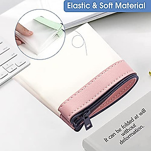Jasilon 4 Pcs Pencil Case,Makeup Bag for Girls Women Pencil Storage Pouch, Clear Pencil Pouches, Zipper Pen Case Bag,Office College School Gift for adults Teen Girl Boy