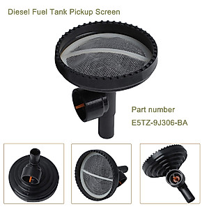 Fuel Tank Sending Unit Filter Screen Strainer and Filter Compatible with Ford 6.0L 7.3L PowerStroke Diesel Engine E5TZ-9J306-BA 4C4A-9365-BA 904-419