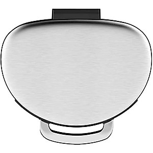 Innovaze 3.2 Gal./12 Liter Stainless Steel Semi-Round Step-on Trash Can for Bathroom and Office