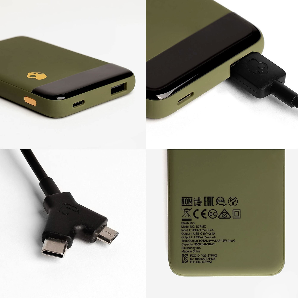 Skullcandy Stash Mini 5000mAh Charger - Portable Power