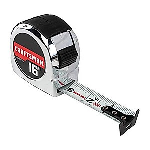 CRAFTSMAN Tape Measure, Chrome Classic, 16-foot (CMHT37316S)
