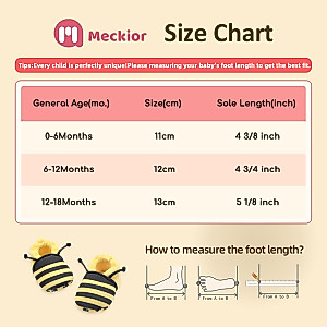 Meckior Save Beautiful Cute Cartoon Infant Unisex Baby Warm Cotton Anti-Slip Soft Sole First Walkers Shoes