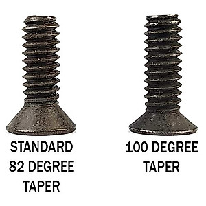 Phillips Flat Head Machine Screws 100 Degree Taper Black Oxide - #10-24 x 1" Qty 100