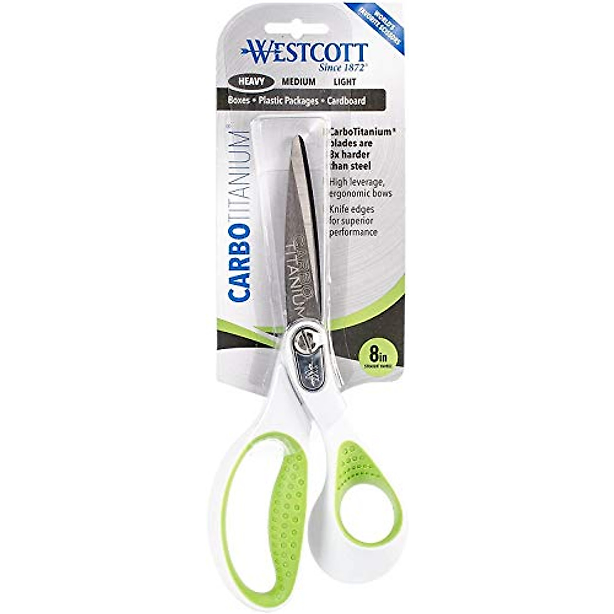 Westcott Heavy Duty Carbo Titanium 8" Straight Scissors (16447),Original Version