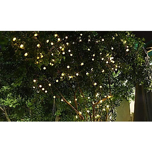 Solatec Solar String Lights, 2 Pack Outdoor String Light 60 LED 40ft 8 Lighting Modes Waterproof Solar Powered Patio Solar Light for Garden Yard Porch Wedding Party Decor (Warm White)