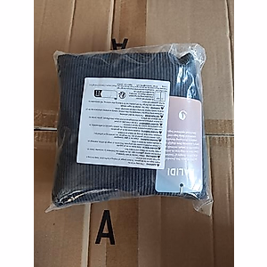 KALIDI Corduroy Tote Bag, Large Messenger Bag Shoulder Hobo Anti Splash Crossbody Zipper Bag Casual Work Shopping Women Grey Blue