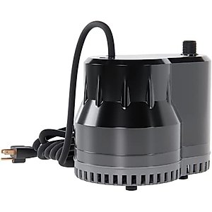 FibroPool Pool Cover Pump (600 GPH) - Submersible Electric Utility Water Pumps - 16 foot Heavy Drain Hose - For All Swimming Pools, Spas and Hot Tubs
