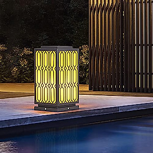 Enlylyog Lawn Lamp Outdoor Home Park Lawn Lamp Waterproof Villa Courtyard Lamp Garden Community Decoration Outdoor Landscape Lamp Hotel Column Head Lamp