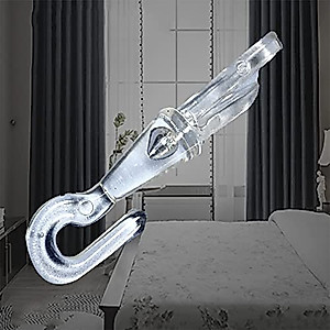 BOOHAO 12 PCS Wand Tip Hook Sleeve Clear Plastic Shapherds Hook Wand Tip Connector Wand Cap Connector Wand Cap Blind Wand Hook Replacement for Circular 6/25"(6mm) Blind Tilt Wand Repair