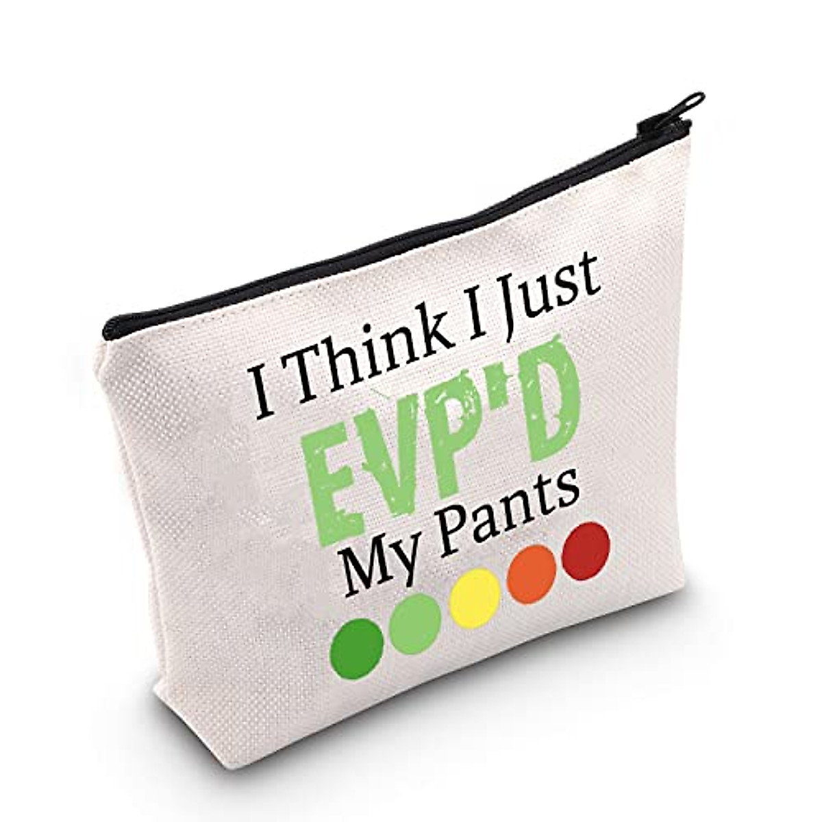 POFULL Ghost Hunting Gift Paranormal Gift I Think I Just Evp'd My Pants Cosmetic Bag Ghost Adventurers Gift (I Think I Just Evp'd bag)