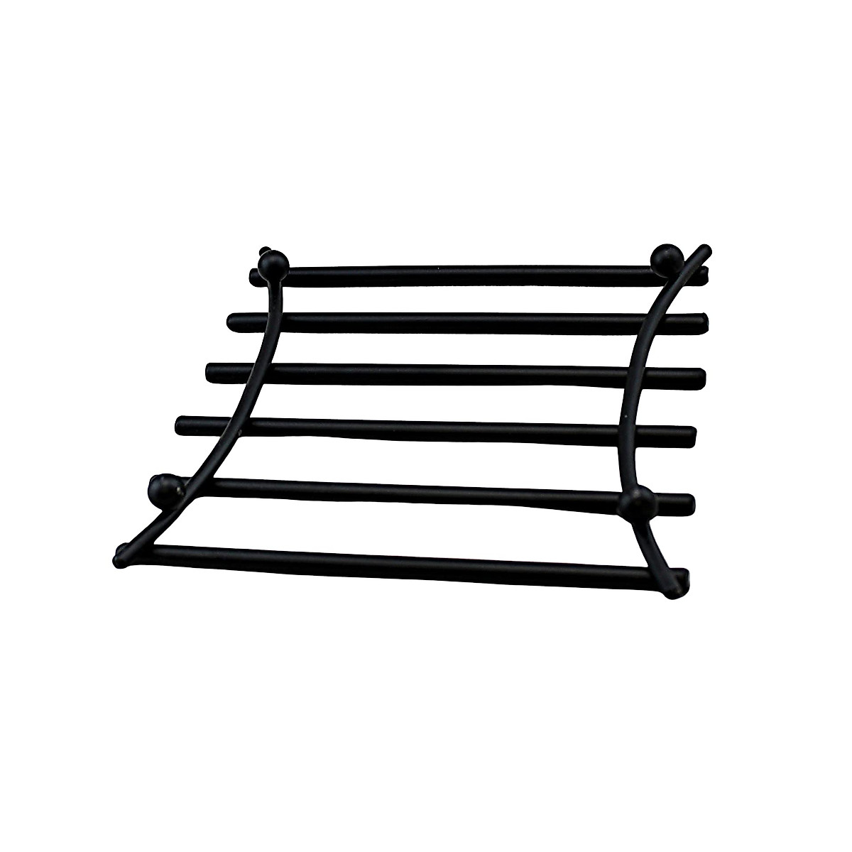 Dependable Industries Modern Sleek Euro Square Heavy Weight Steel Black Decorative Design Kitchen Trivet Protect Tables and Countertops from Hot Pots Trays and Pans