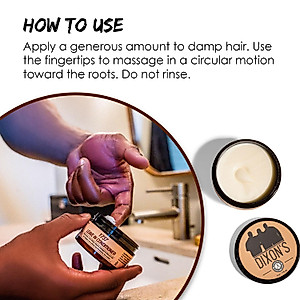 Dixon's 1737 Leave-In Conditioner, Daily Hair Moisturizer for Curly Hair, Damage Repair and Frizz Prevention Treatment (4 Fl oz)