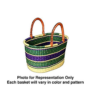 AFRICAN MARKET BASKET African Basket Oval, 1 EA