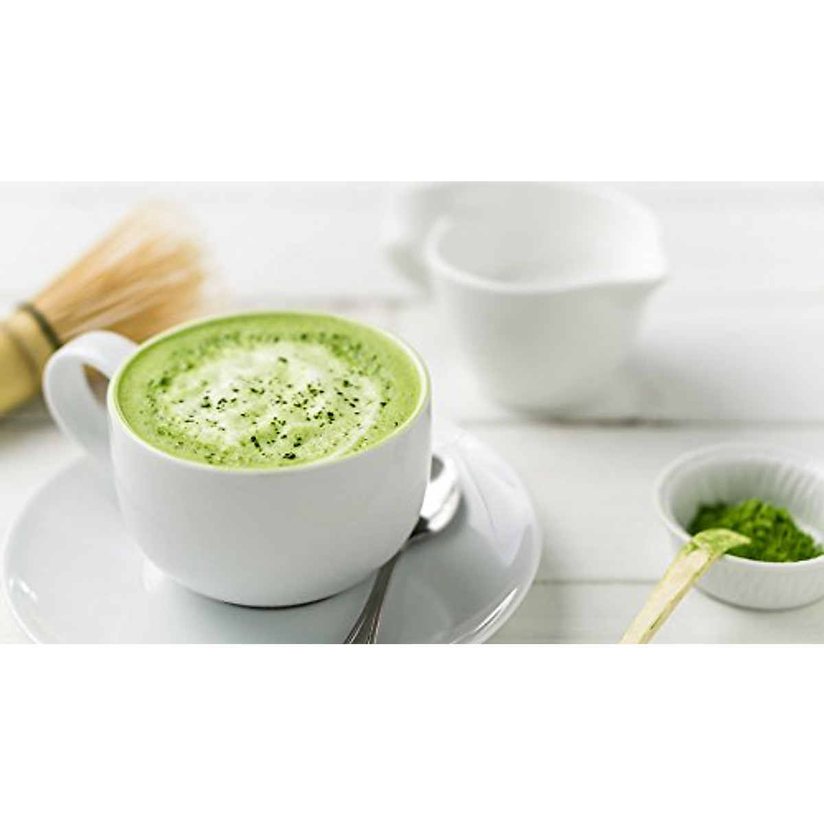 Sweet Japanese Matcha Latte Green Tea Powder Mix - 12oz Homemade Green Matcha Tea Latte or Frappe (Ceremonial Grade)