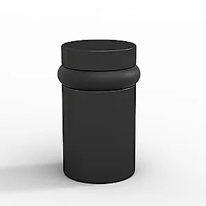 MEGA HANDLES Floor Door Stopper - Black Door Stopper Quickly Installed Wall Protector, Wall Protectors from Door Knobs, Door Stop Floor Mount with mounting Hardware Included - Matte Black - 2 Inch
