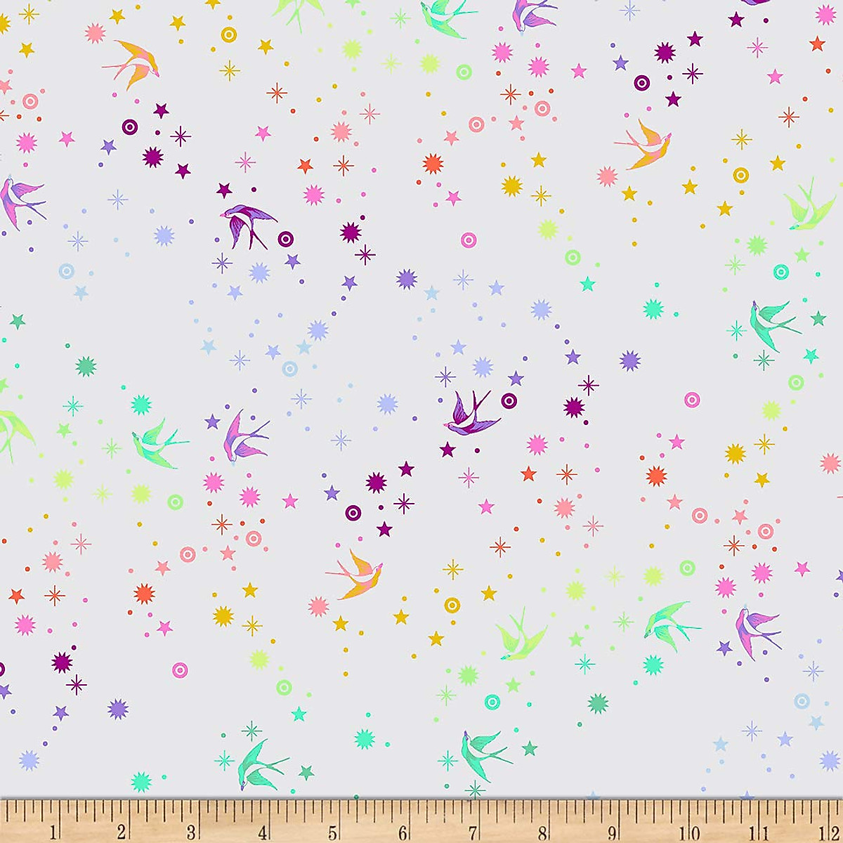 Tula Pink Tula's True Colors Fairy Dust Whisper, Fabric by the Yard