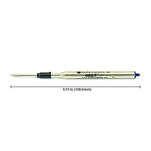 Monteverde Soft Roll Ballpoint Refill for Lamy Ballpoint Pens, Blue/Black, 2 Pack (L132BB)