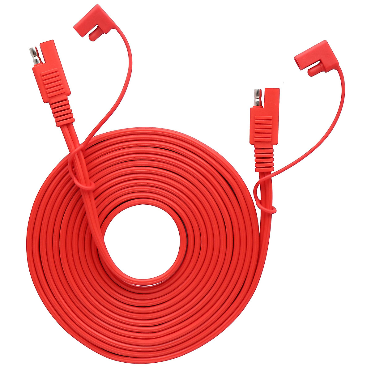 zdyCGTime SAE Power Automotive Extension Cable SAE to SAE Extension Cable 18 Gauge 2 Pin Wire Harness Heavy Duty DC Cord Quick Disconnect/Connect with Waterproof Cap18 AWG 12Ft/3.7m